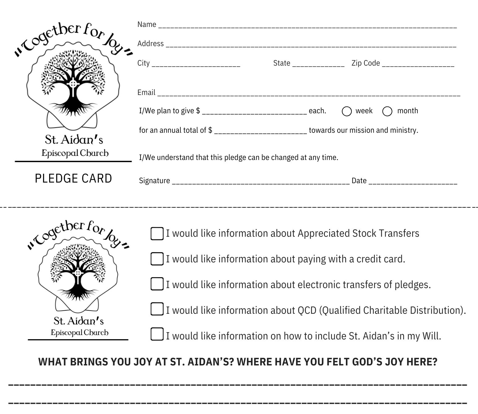 Stewardship | St. Aidan's Episcopal Church